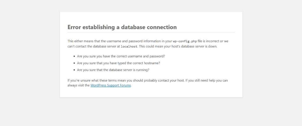 Cara Atasi Error Establishing A Database Connection & Penyebab